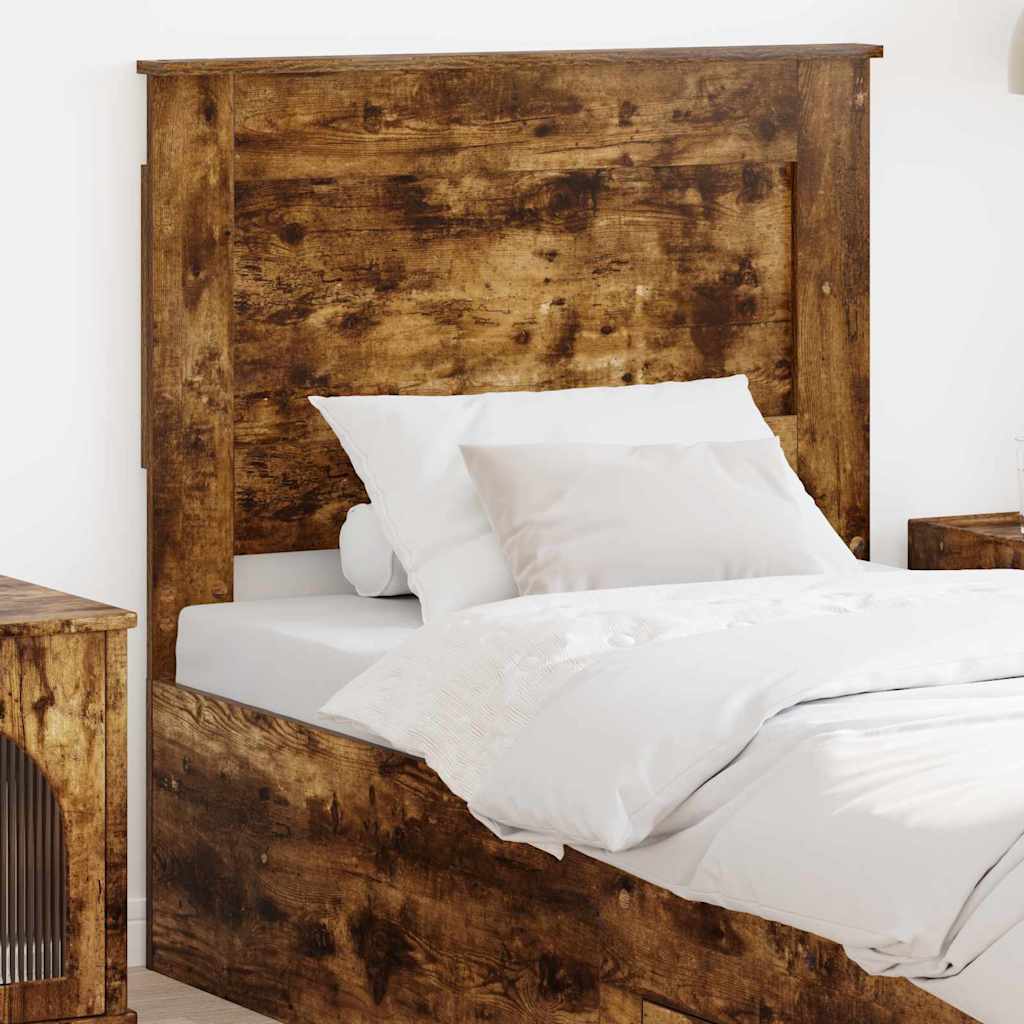 Tête de lit avec tête de lit Chêne fumé 75 cm Bois d'ingénierie vidaXL ...