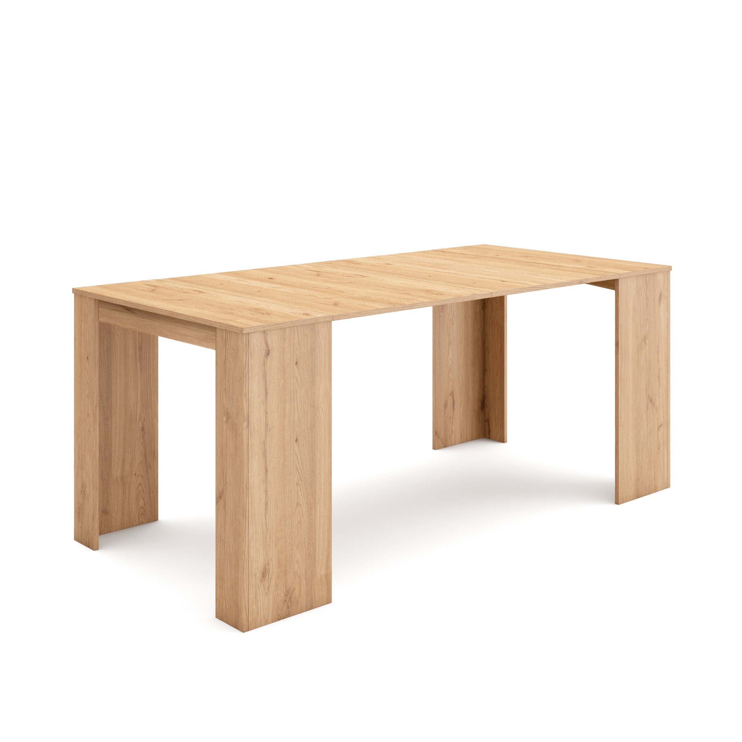 Table console extensible, 180x90x77cm, Pour 8 personnes, Table à Manger ...