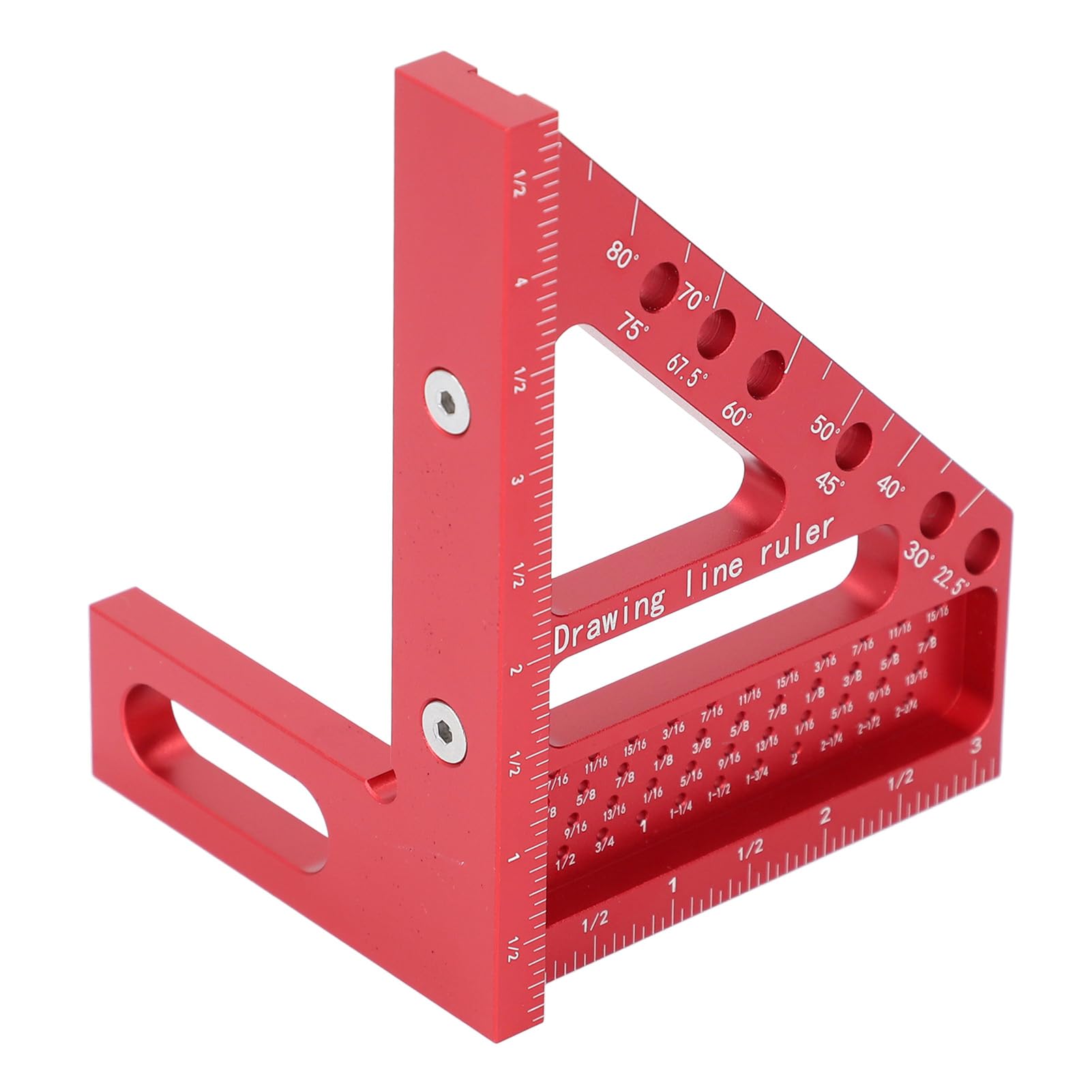 Regla de trazado de posición de orificio 3D de 22,5 a 90° Regla ...