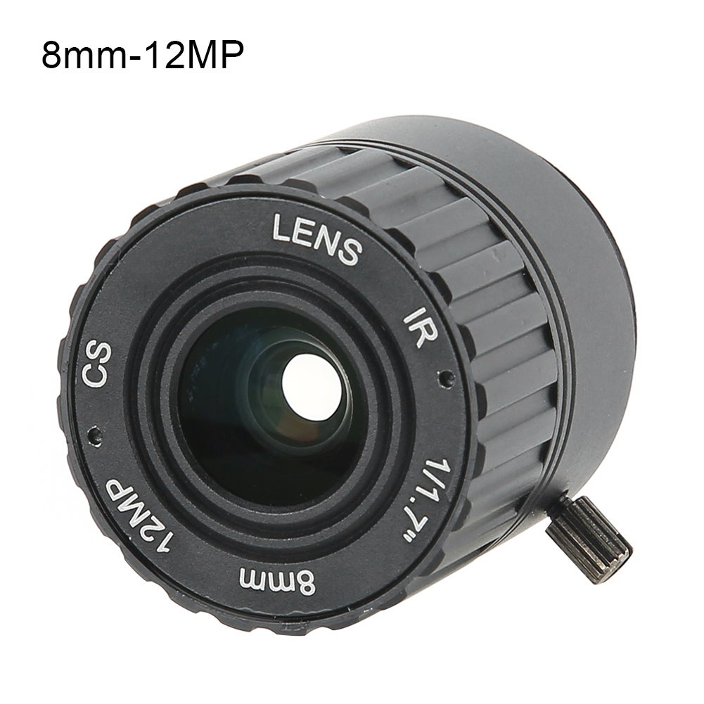Objectif cctv fixe de sécurité 8 mm 12 mp hd f1.2 1/2.5 avec interface ...