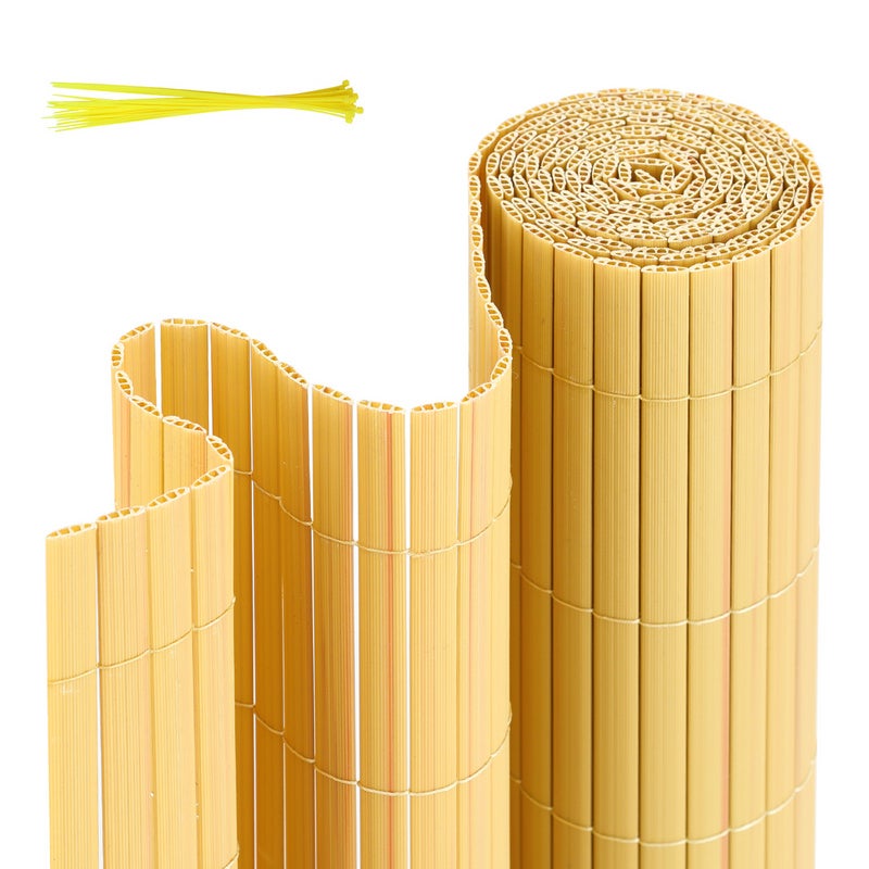 Bastón de PVC para jardín, balcón, terraza, Valla cortavientos para ...