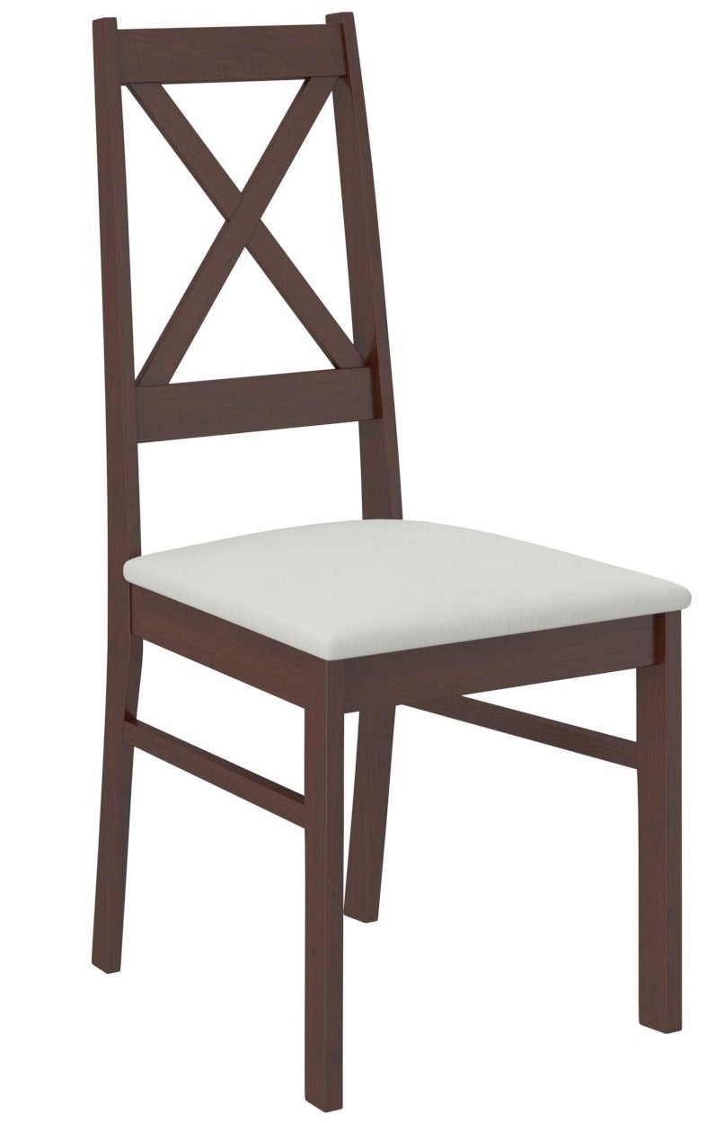 Chaise bois Noyer foncé et tissu au choix Opka-Tissu 27108 | Leroy Merlin