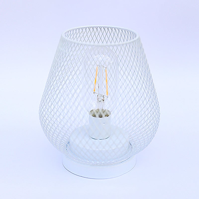 Lampe de table créative à LED en treillis métallique, veilleuse à ...