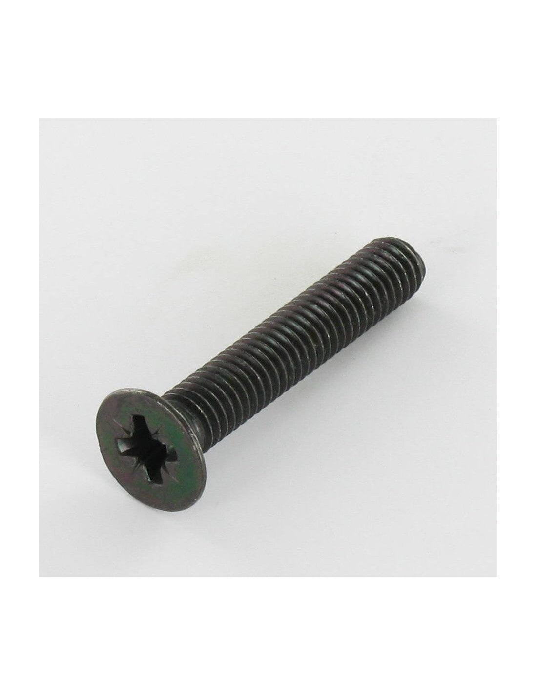 Vis métaux Tête fraisée Pozi N°1 M3X6 Acier zingué noir microvis-200 ...