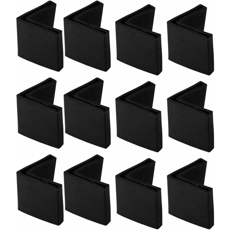 12pcs Protection Pied de Chaise en fer Table Embout Pied 50 x 50 mm ...