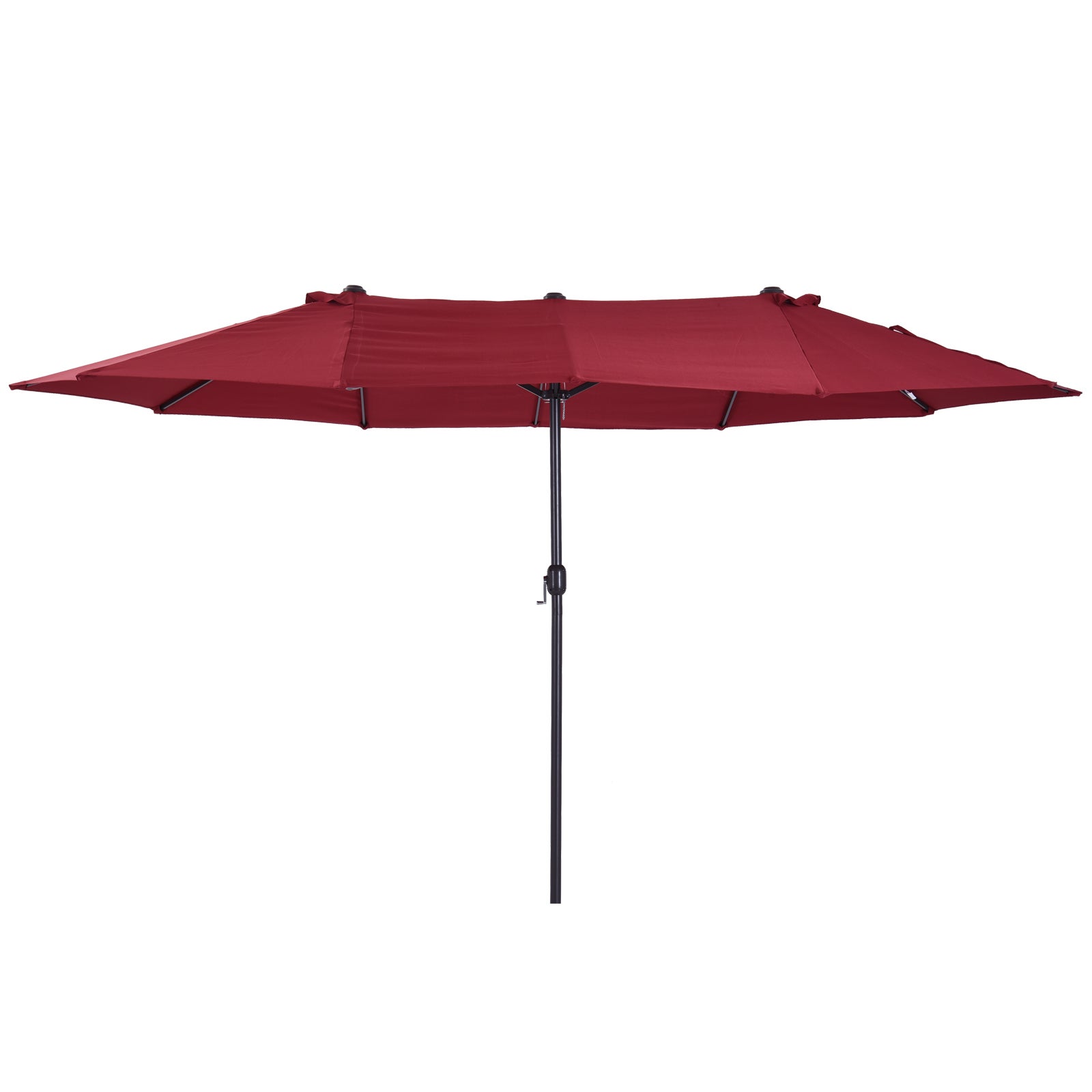 Parasol de jardin 455 x 270 cm parasol de marché parasol double parasol ...