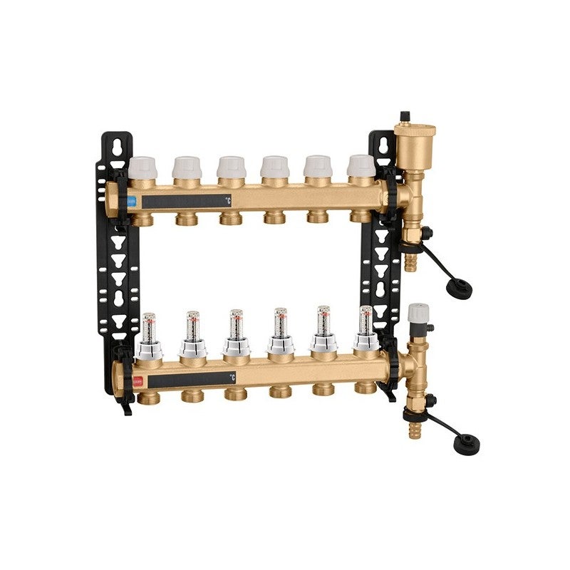 CALEFFI 664 Collettore Premontato Diam.1" 6 Derivazioni Diam.3/4"M - 6646F1 | Leroy Merlin