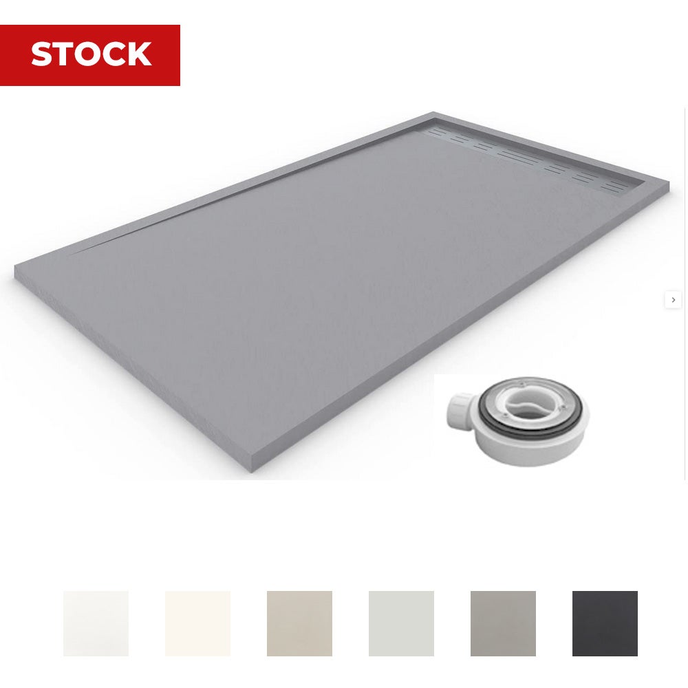 Receveur de Douche en Résine Antidérapant | Bonde Cachée et Grille en ...