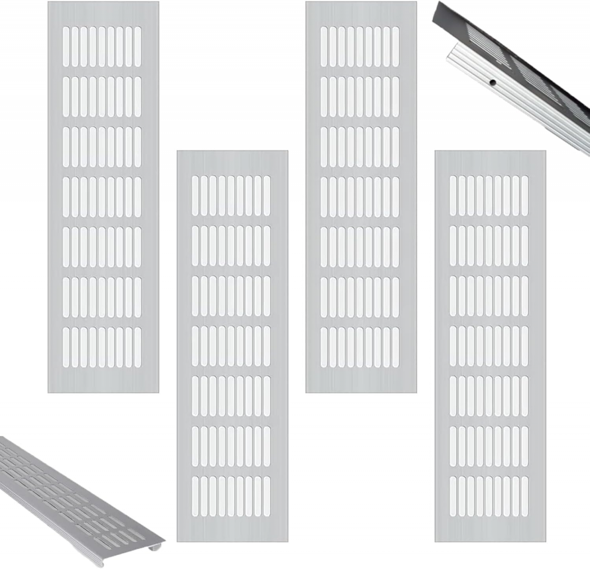 Grilles de ventilation rectangulaires 4 pièces, grilles de ventilation ...