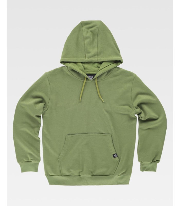 Sudadera básica con capucha y cordón ajustable. Cubrecosturas en el ...