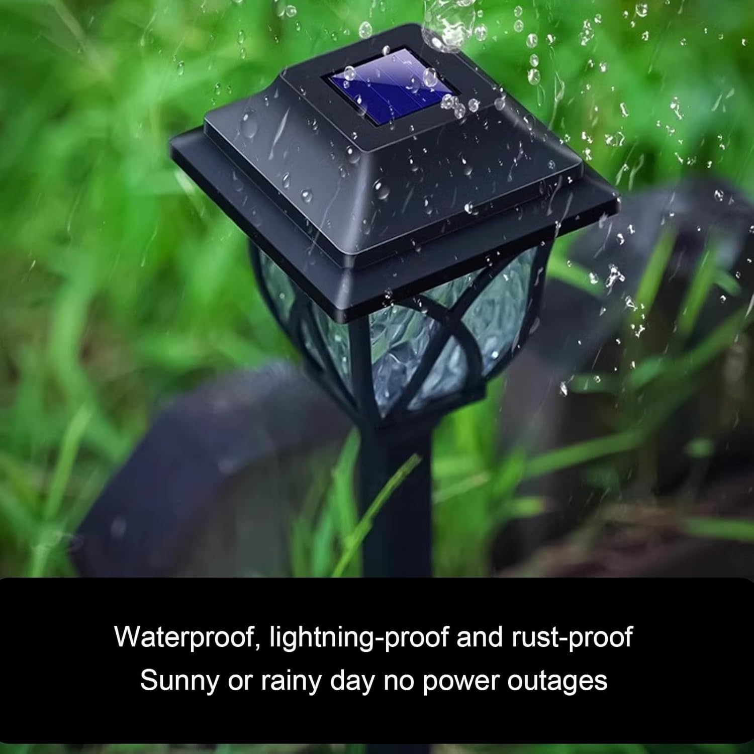 Luces solares para exteriores, luces solares LED para jardín, luces ...