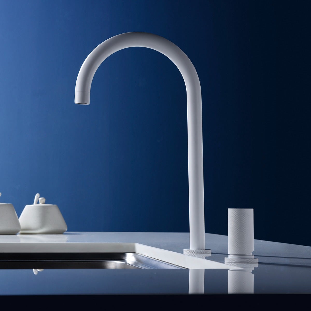 IMEX - High Kitchen Faucet | Single Lever Sinker Mixer Tap | Kitchen ...