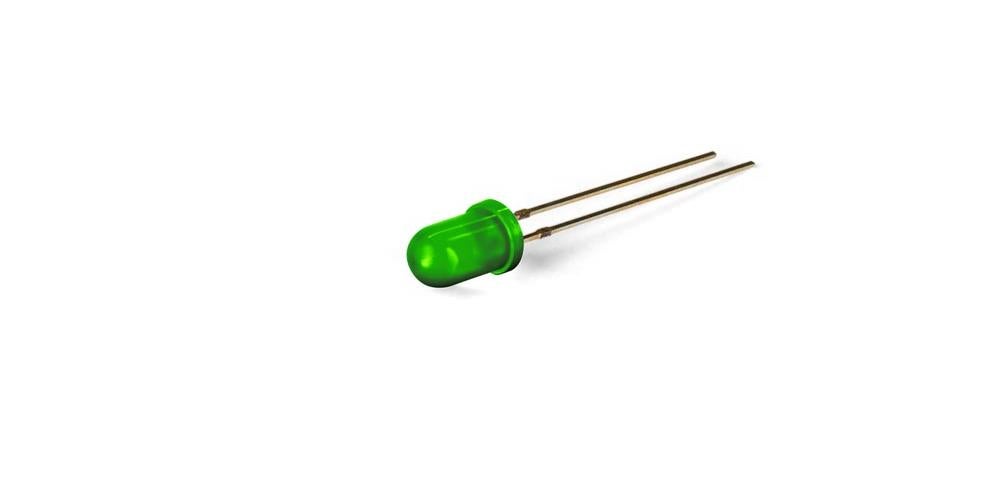 Kingbright Lampe LED standard de 5 mm, lumière verte diffuse | Leroy Merlin