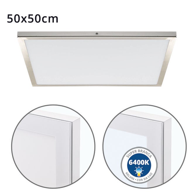 Panel de superficie VOLTAIRE 50x50 48W LED 3840lm 6400K 120° C.50xL ...