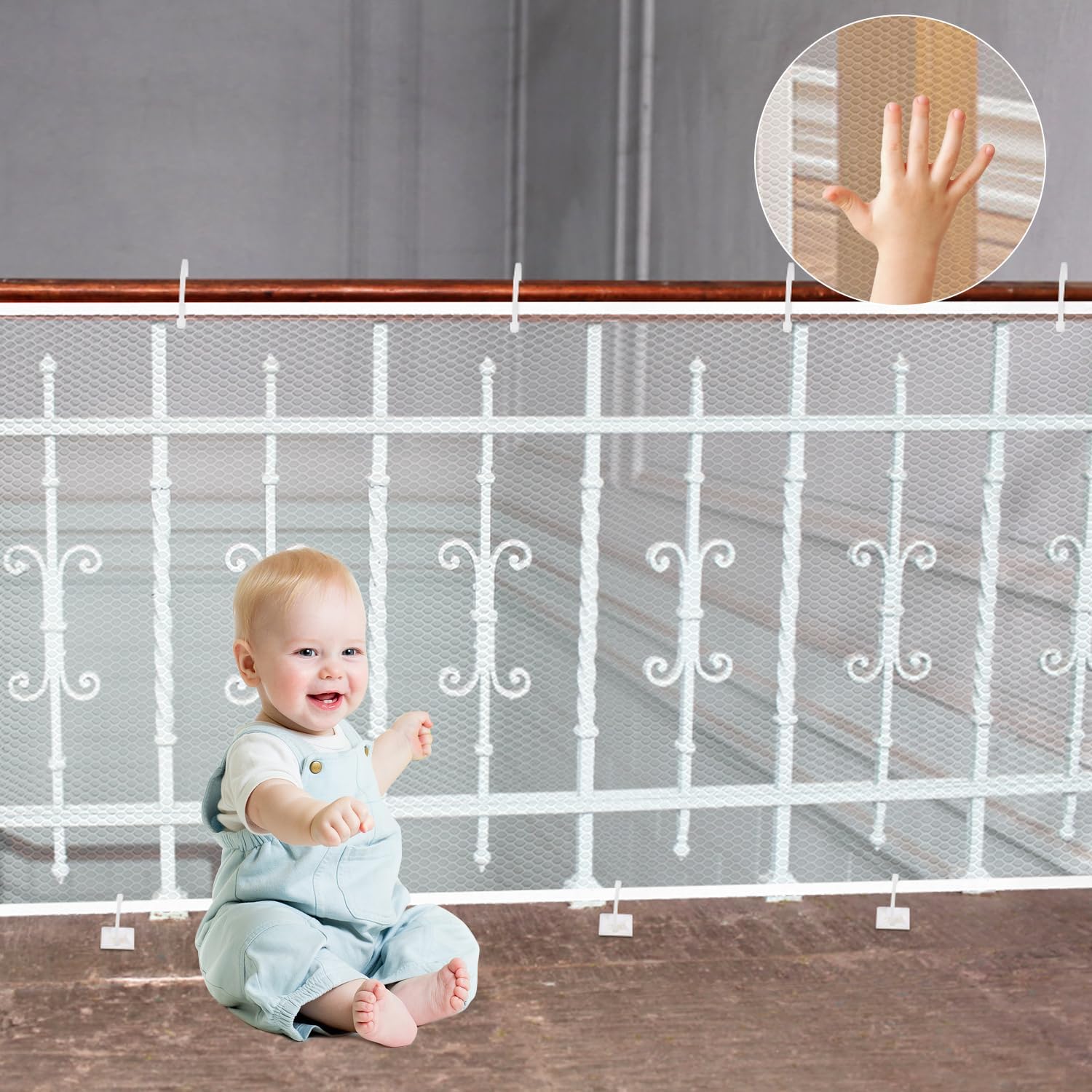 Filet de Sécurité pour Enfants, Bébés Filet de Protection pour Escalier ...