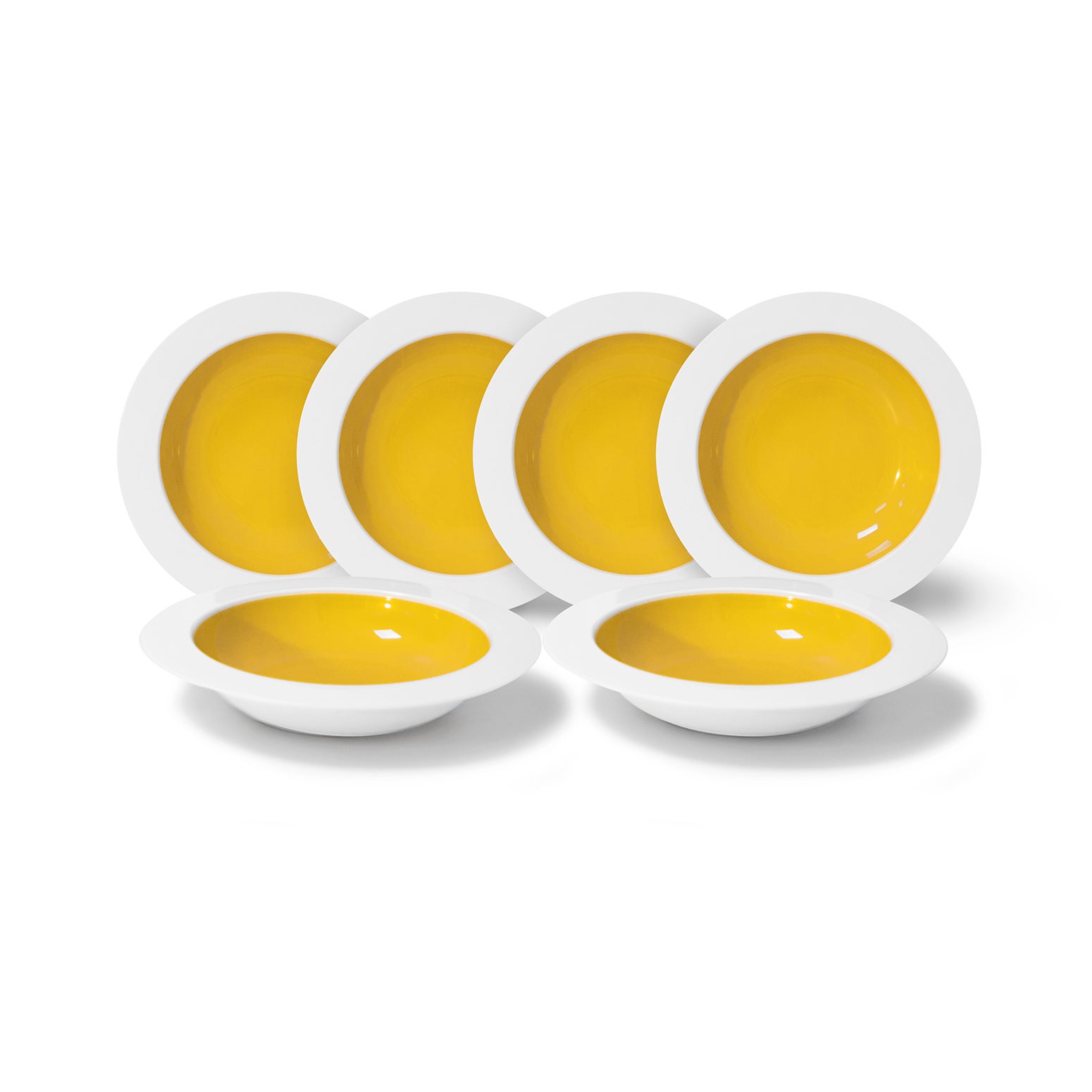 Set 6 piatti fondi Omada - Linea Eat Pop - Color Giallo limone | Leroy ...
