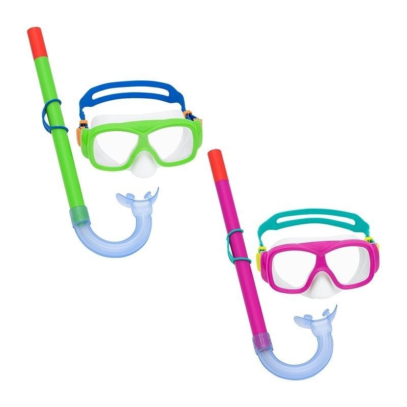 Bestway Ensemble Masque et Tube Adulte Soupape de Purge Couleur ...