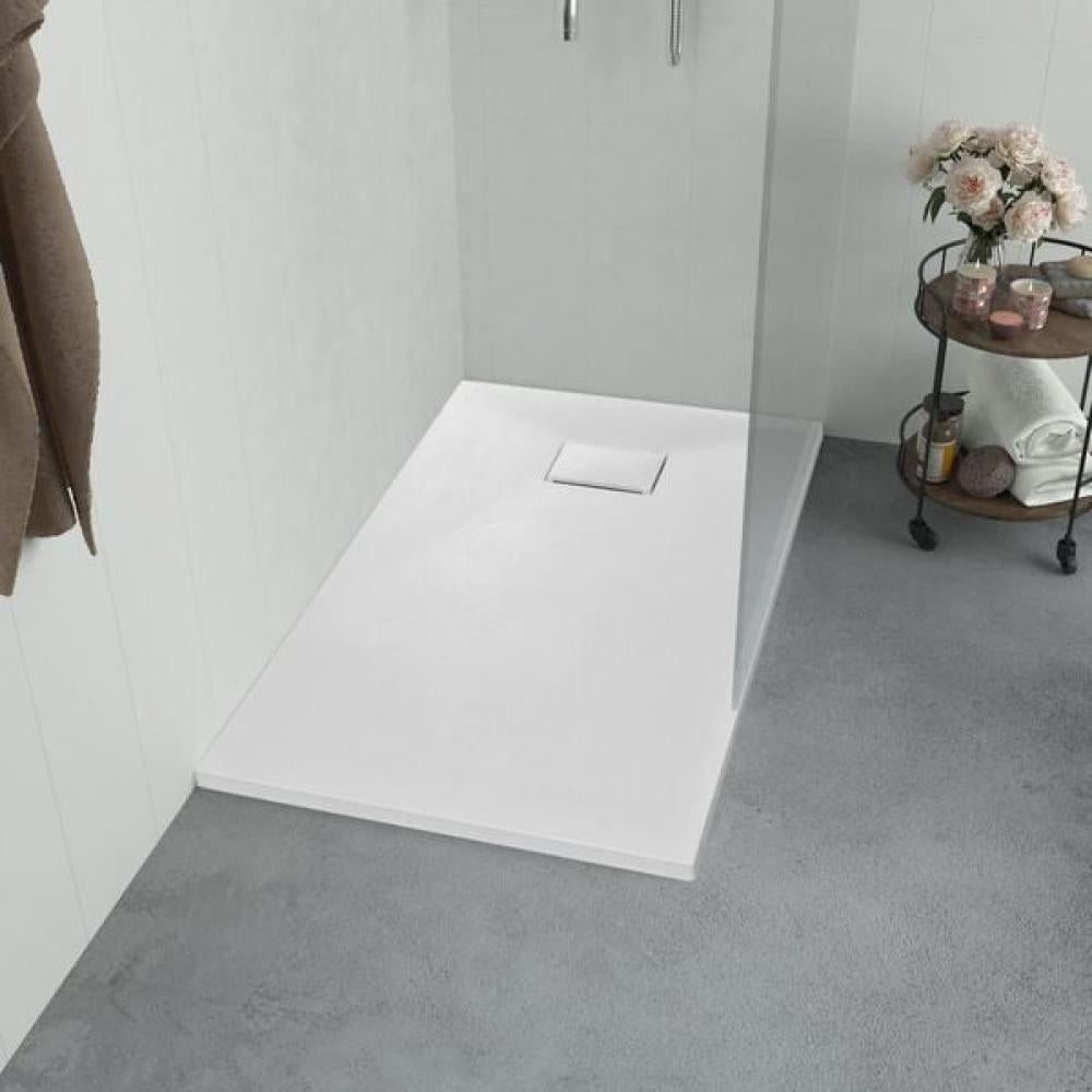 Plato de ducha SMC 80x80 cm antideslizante, resistente a rayaduras y ...