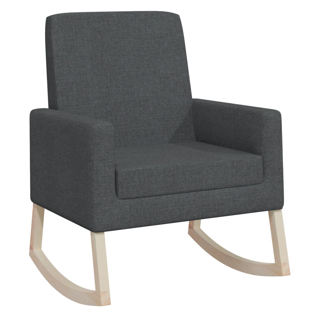 Silla mecedora de tela gris oscura - COMFORTXL | Leroy Merlin