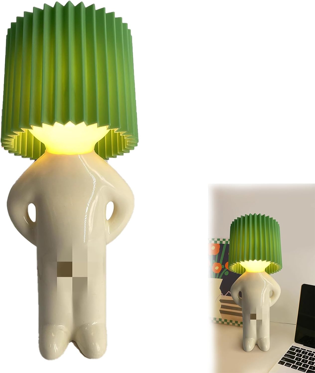 Veilleuse créative petit homme timide, lampe de nuit décorative pour ...