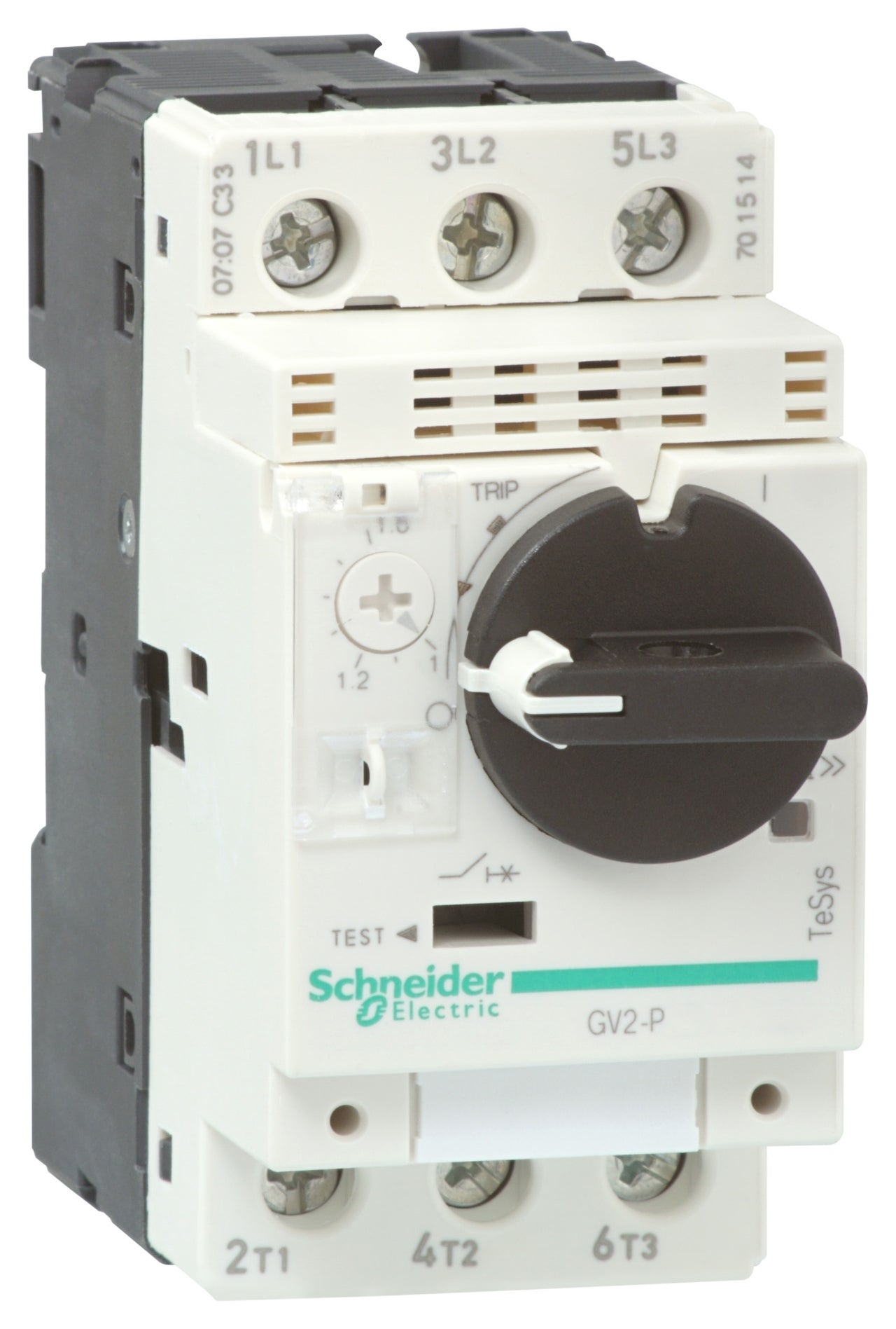 Disjoncteur moteur - tesys gv2p - 2.5 à 4 a - schneider electric gv2p08 ...