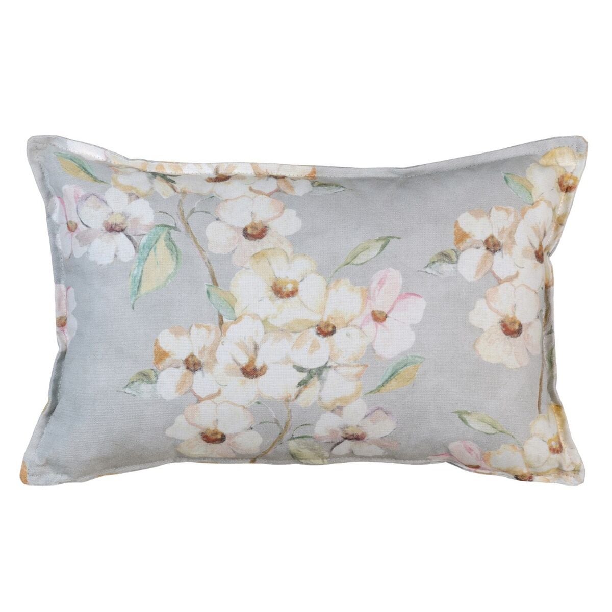 Coussin Fleurs 100 % coton 45 x 30 cm | Leroy Merlin