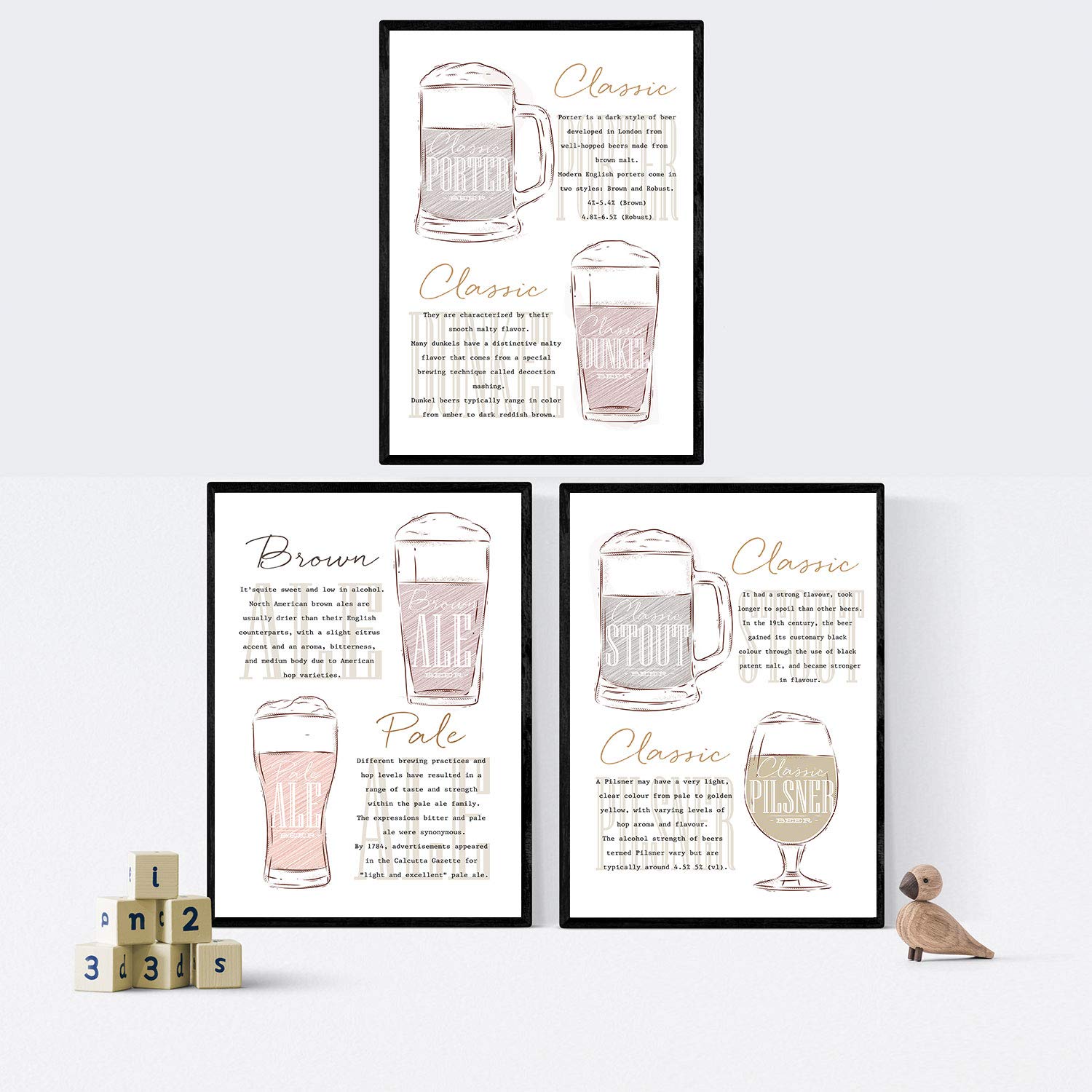 Posts De Bières Et De Chupits. Feuilles De Bière 2. Affiches D'alcool ...