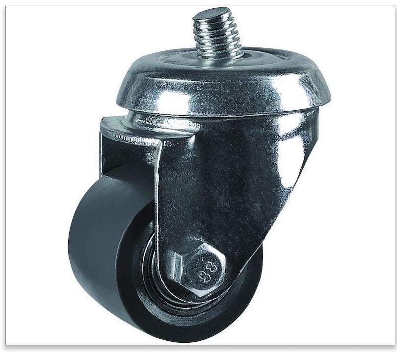 Roulette Tige filetée M10 diamètre 35 polyuréthane FORTHANE® GRIS ...