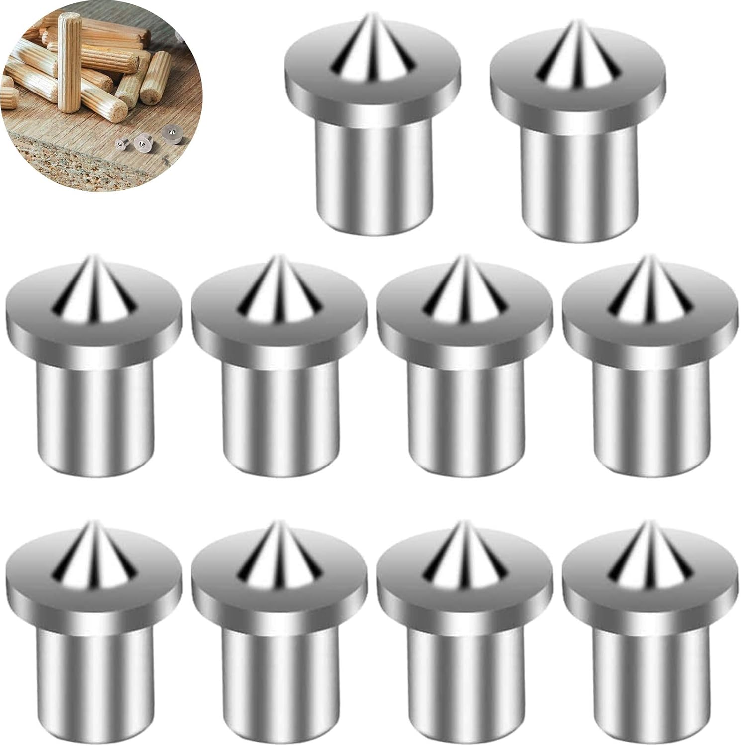 Lot de 10 Outils de Centrage pour Goujons en Bois, Marqueur de Perçage ...