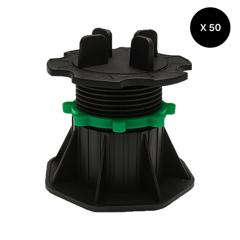 Lot de 50 plots réglables 50 à 80 mm dalle et carrelage - Coloris ...