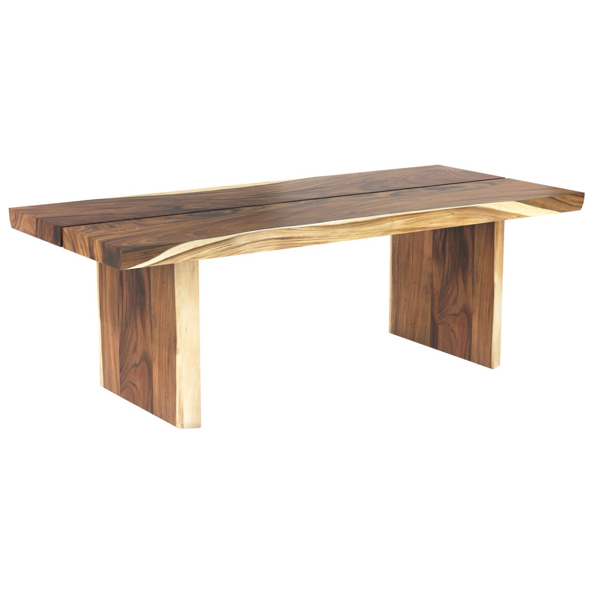 Table rectangulaire 8 personnes en bois de suar 220 cm - Tanah | Leroy ...