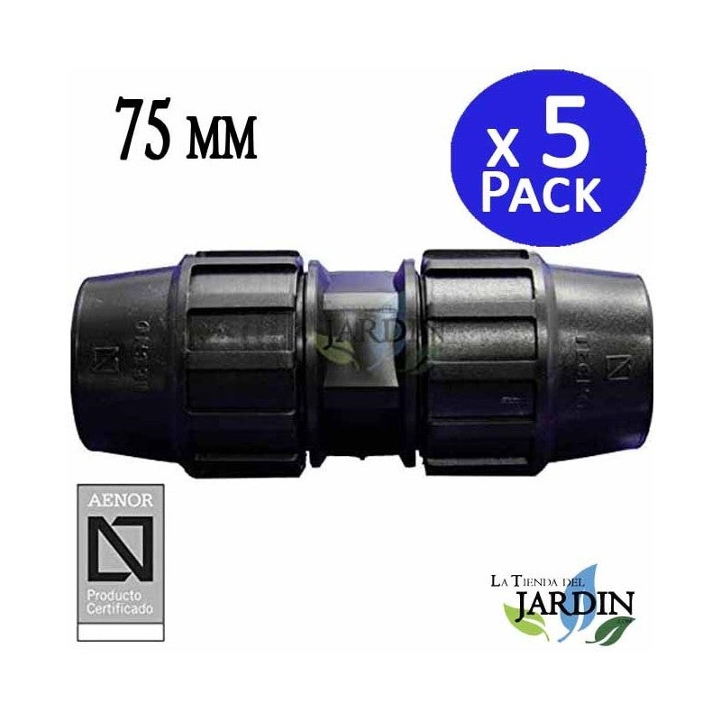 Lot de 5 Manchon compression 75 x 75 mm). Produit en plastique PE pour ...