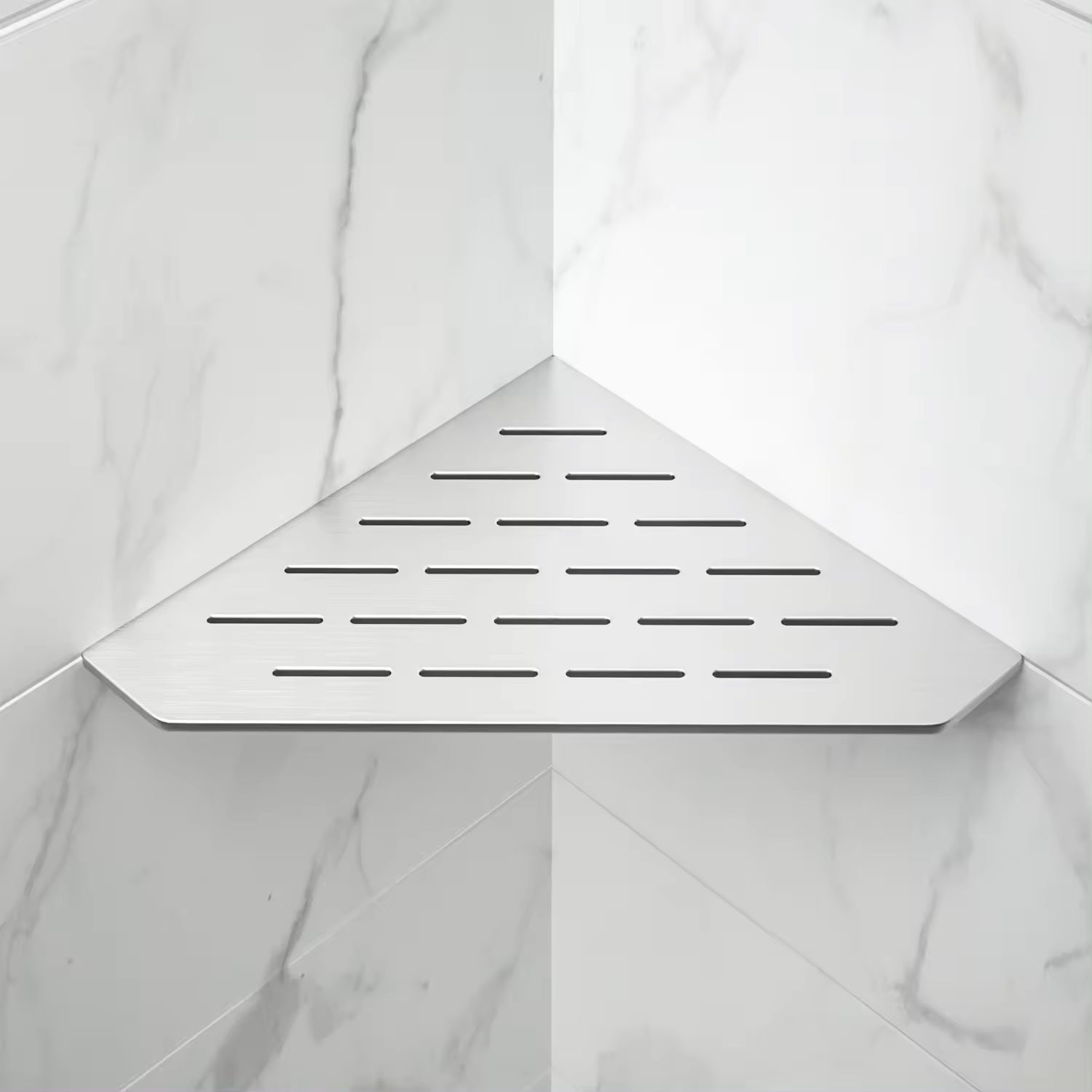 Tablette d'angle murale de douche en inox - Série Line - Format S/195mm ...