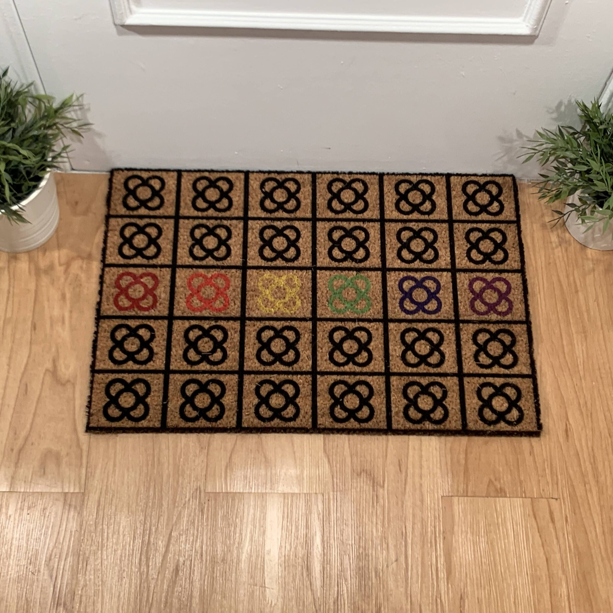 Felpudo – Baldosa Flor orgullo arcoíris | Leroy Merlin