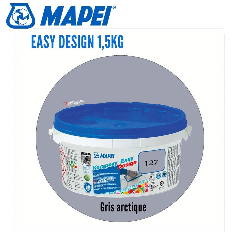 Joint époxy Kerapoxy Easy Design MAPEI - 127 Gris arctique - 1,5 Kg ...