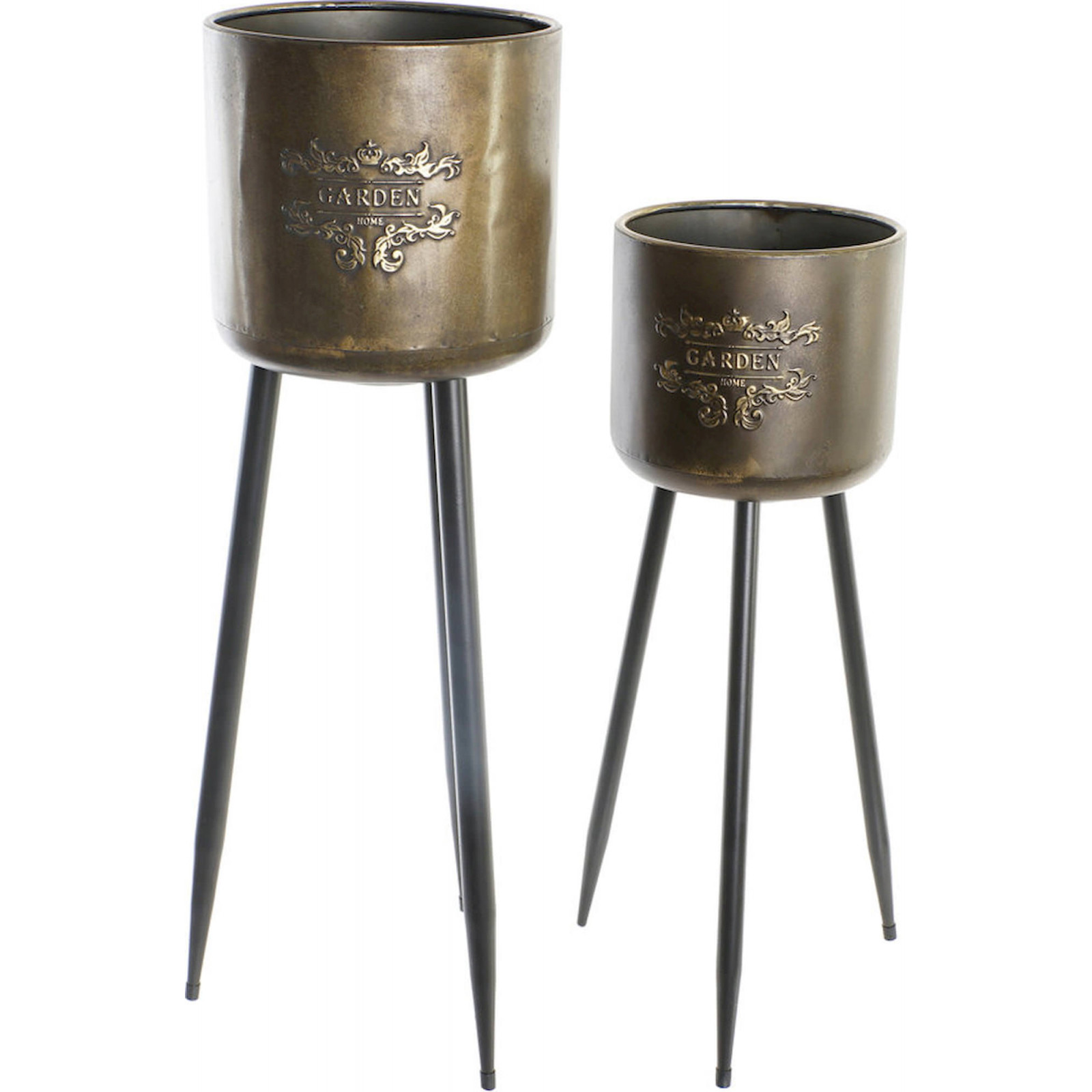 Cache-pot design élégant bicolore pour plantes 25 x 25 x 80,5 cm ...