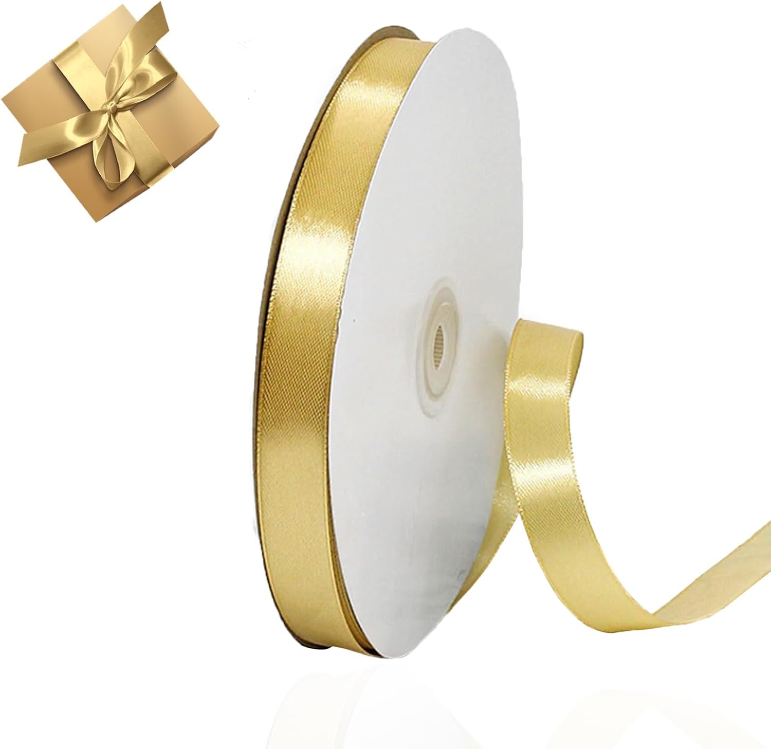 91 Mètres de Ruban Doré 1,5 cm de Large - Ruban Cadeau Or pour Mariage ...