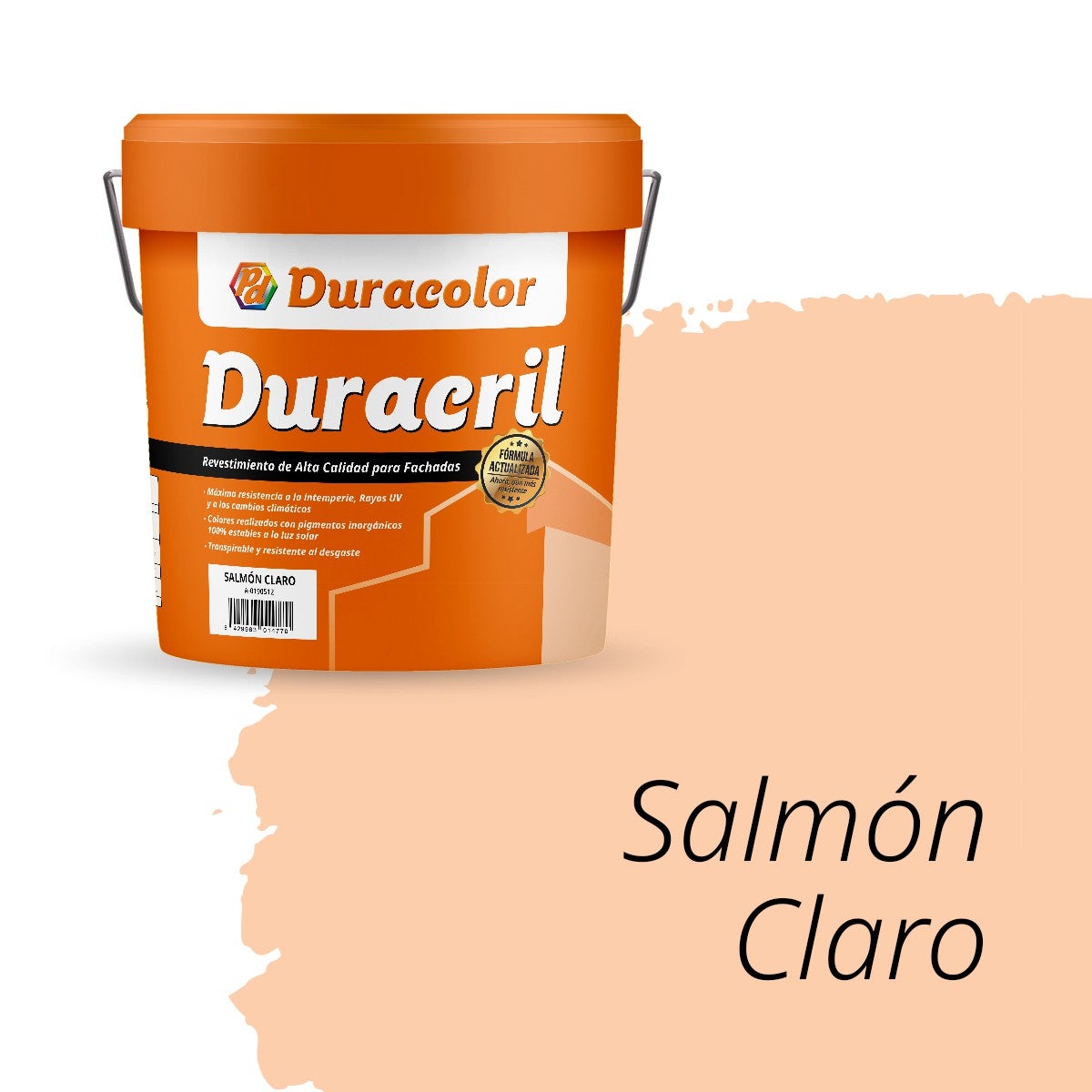 Pintura para fachada Duracril Liso Salmón claro - Duracolor - 4 litros ...