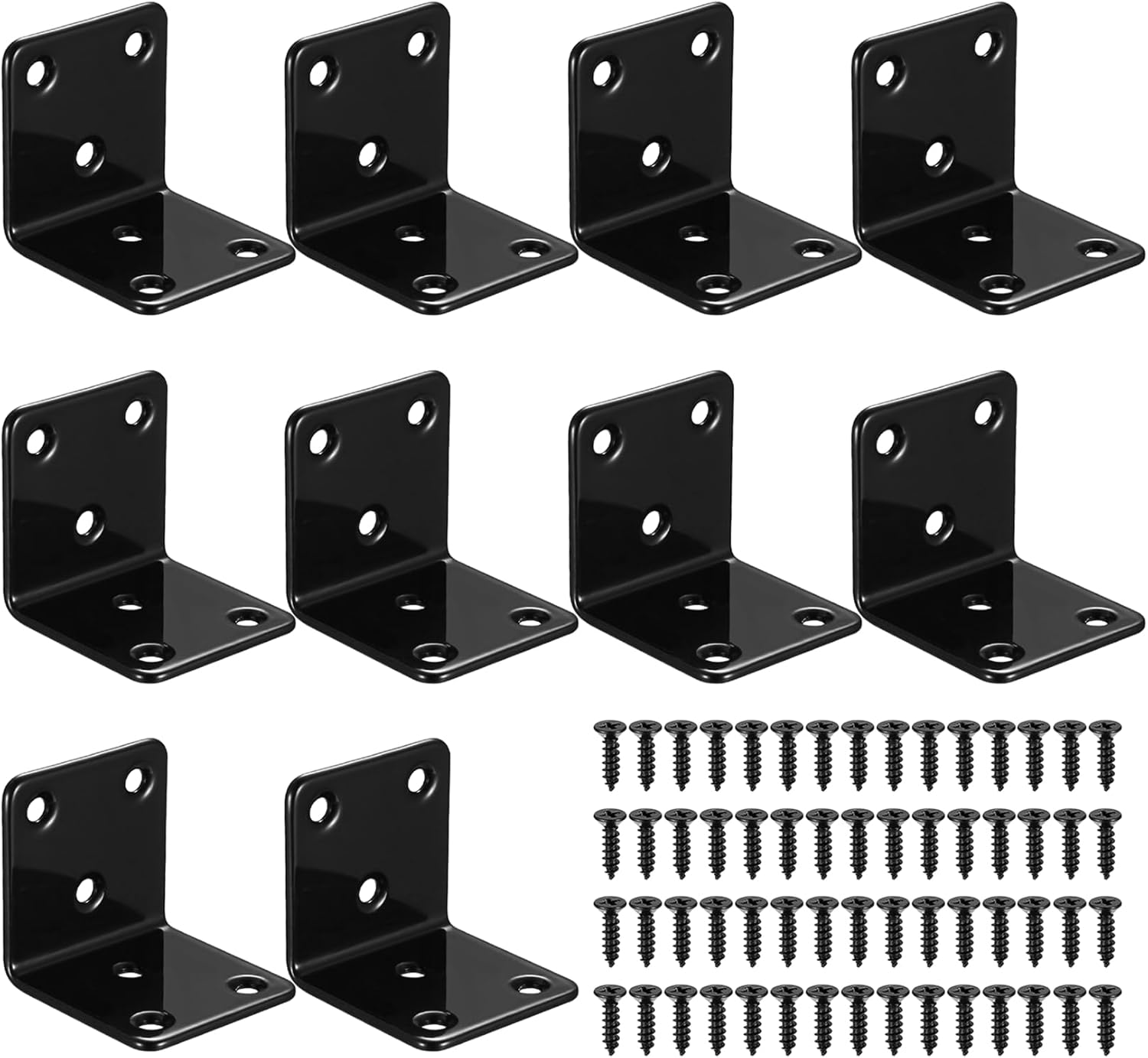 10 supports de montage, support en tôle perforée, connecteur d'angle 40 ...