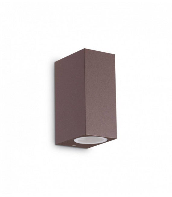 Applique de jardin Up Aluminium Café 2 ampoules 15cm | Leroy Merlin