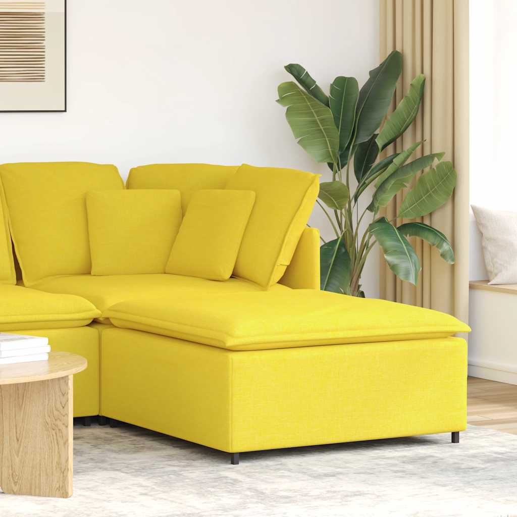 Maison Exclusive - Module de repose-pieds pour canapé modulaire Jaune ...