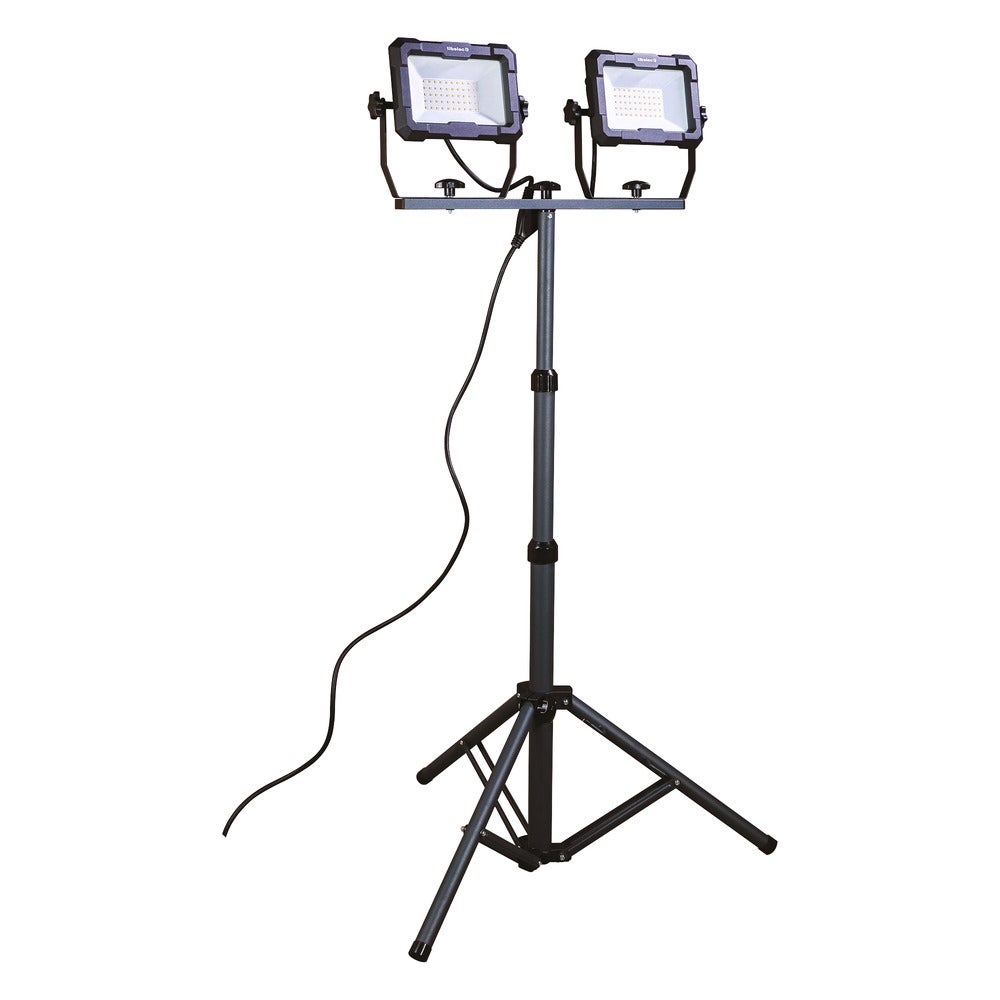 Projecteur LED de chantier filaire sur pied télescopique 2x50W, 2x4100 ...
