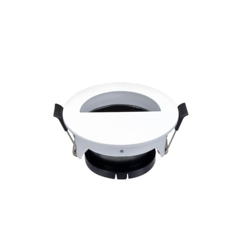 Support Spot Aluminium GU10 LED Demi-Rond Blanc Orientable ø83 mm ...