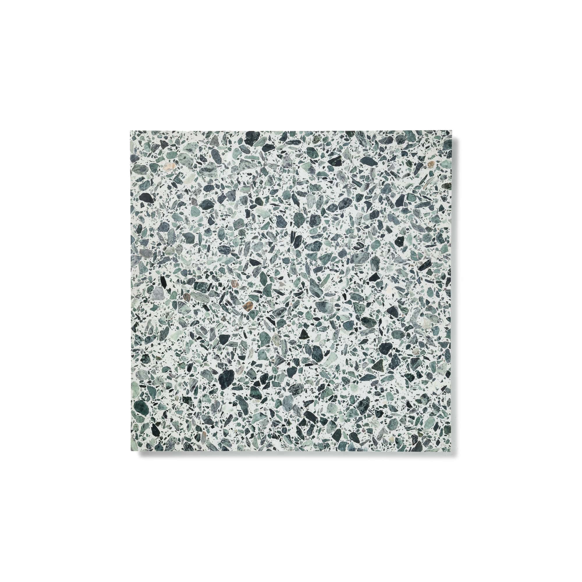 Carrelage sol véritable Terrazzo Premium Campana l.40 x L.40 cm Ep. 2 ...