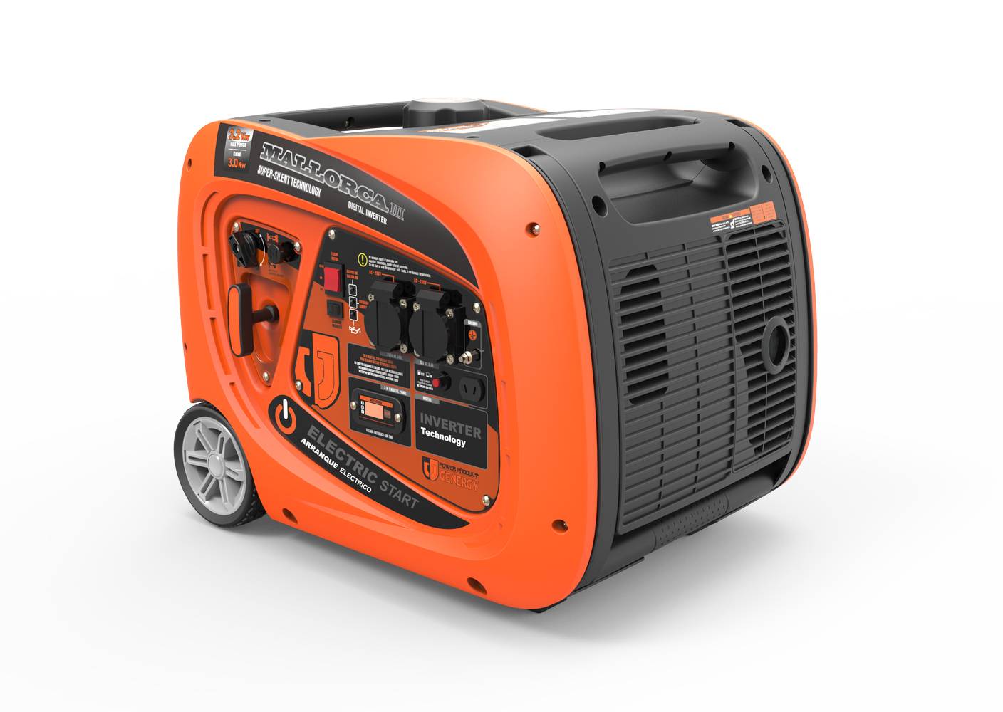 Groupe d'onduleur inverter MALLORCA III - 3200 W - 230 V - 6,8L | Leroy ...