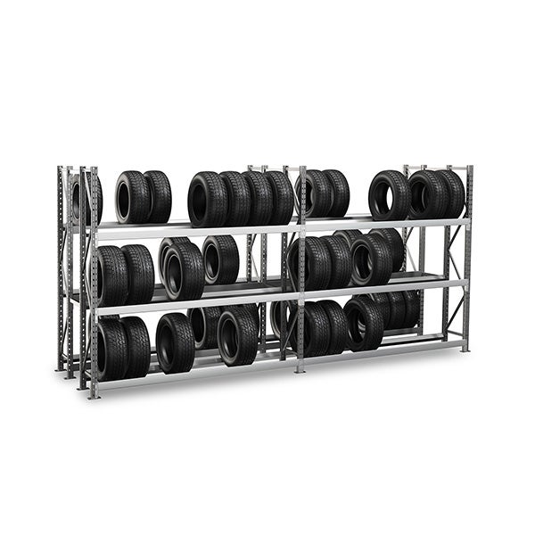 Grand rack à pneus 3 niveaux double profondeur - Module de départ ...