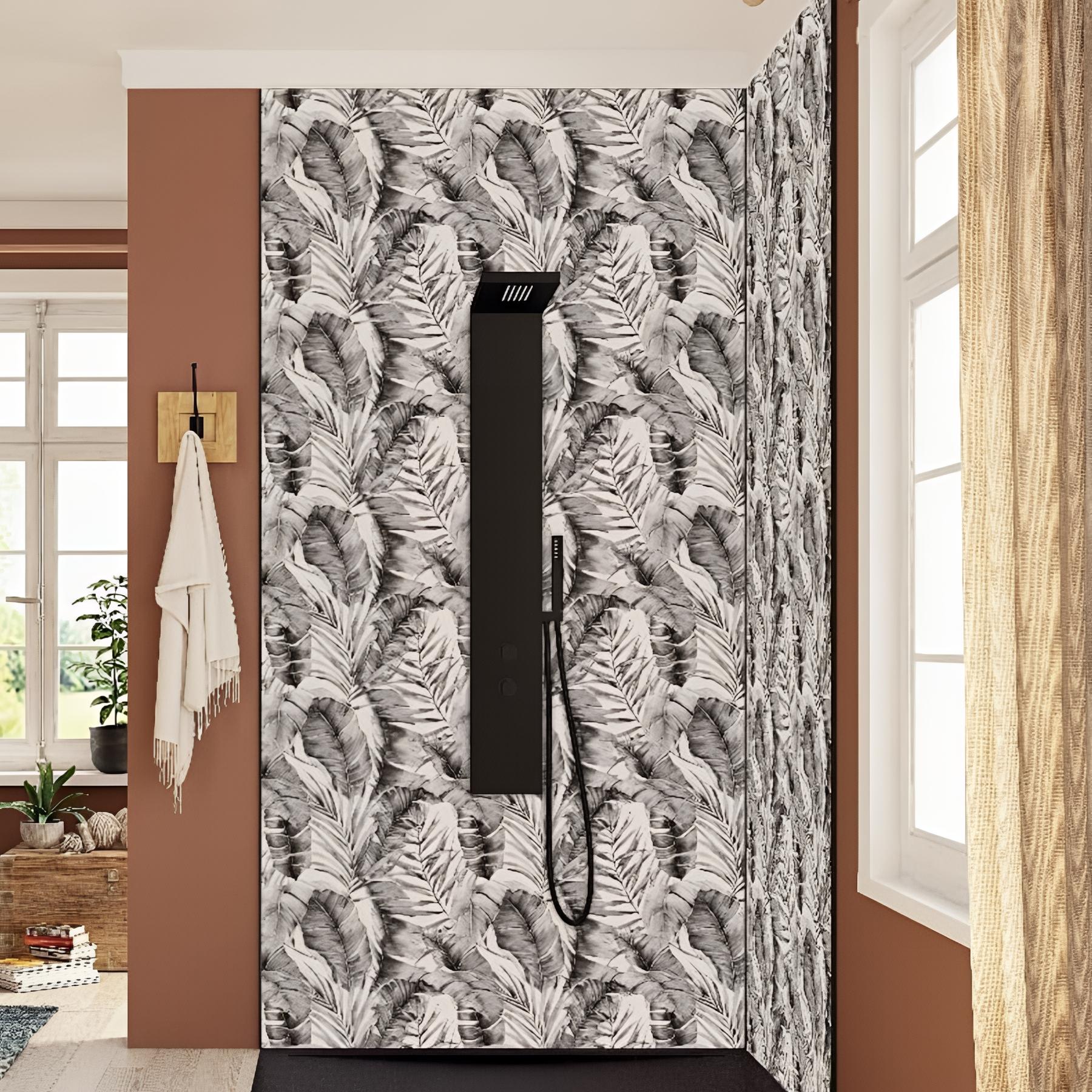 Panel de pared para baño Kinéwall Diseño 3 mm 125x202 plátanos NB ...