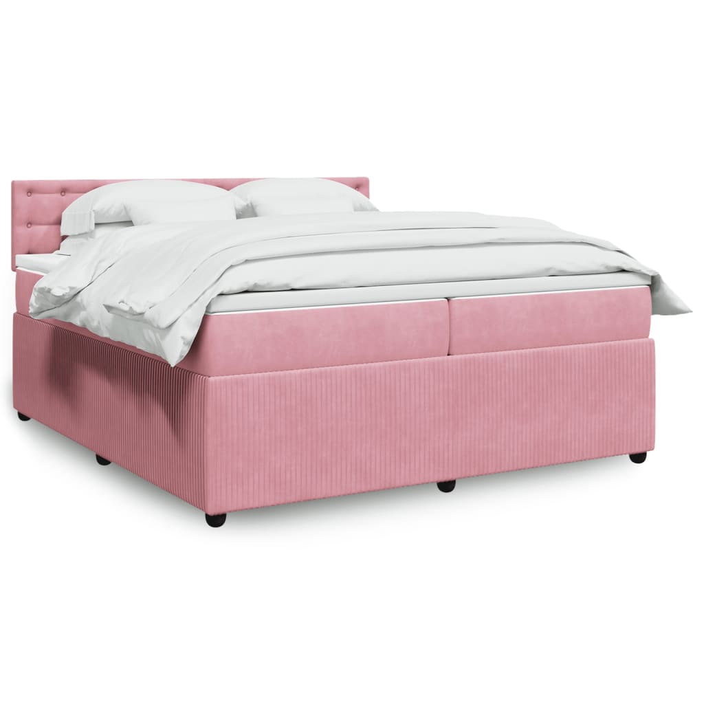 Sommier à lattes de lit avec matelas Rose 200x200 cm Velours | Leroy Merlin