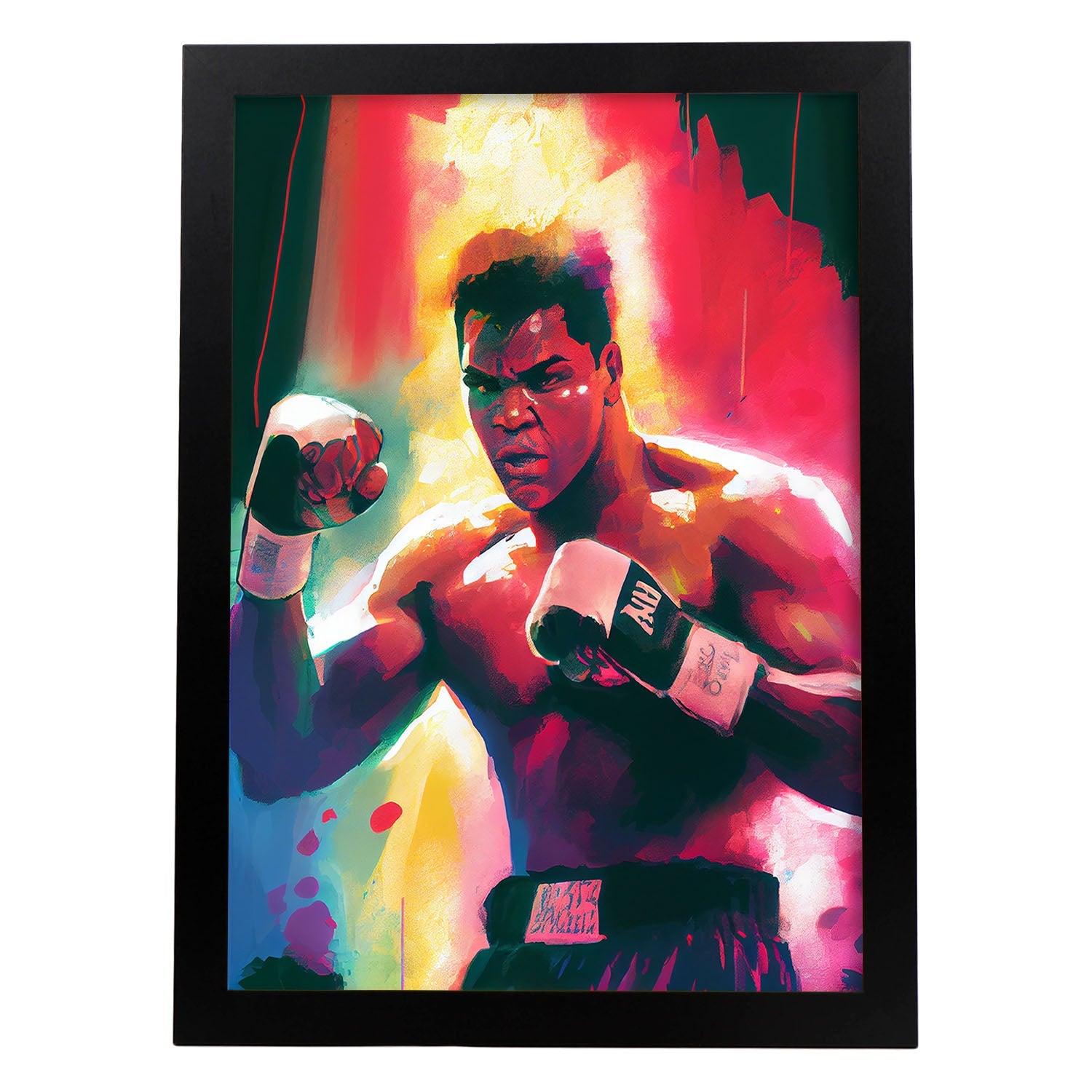 Nacnic Poster De Muhammad Ali En Estilo Retrato A Todo Color Ilustraciones Y Caricaturas De ...