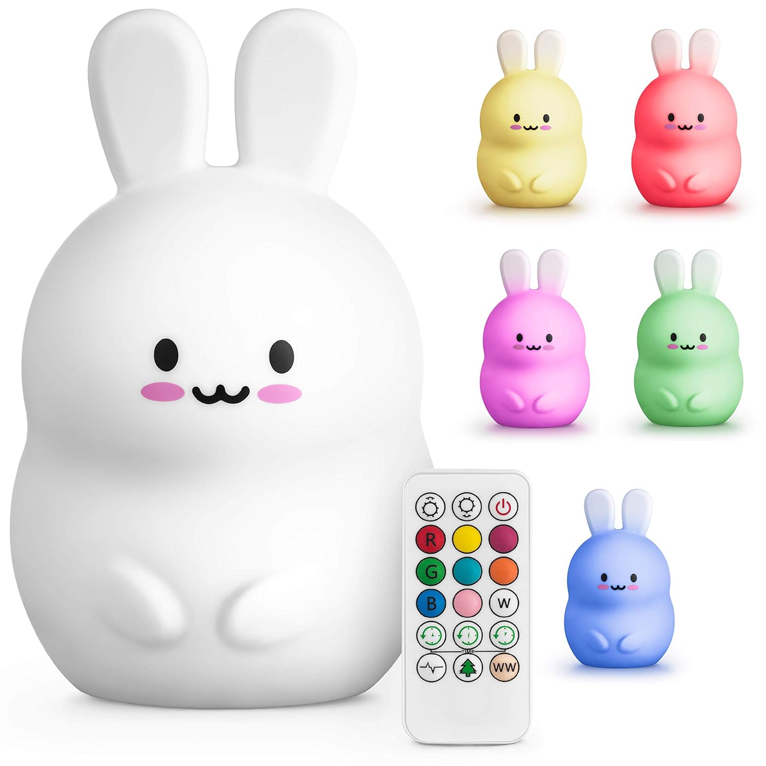 LEMROE Veilleuse LED - lumière fixe - lampe tactile pour enfants, bébés ...